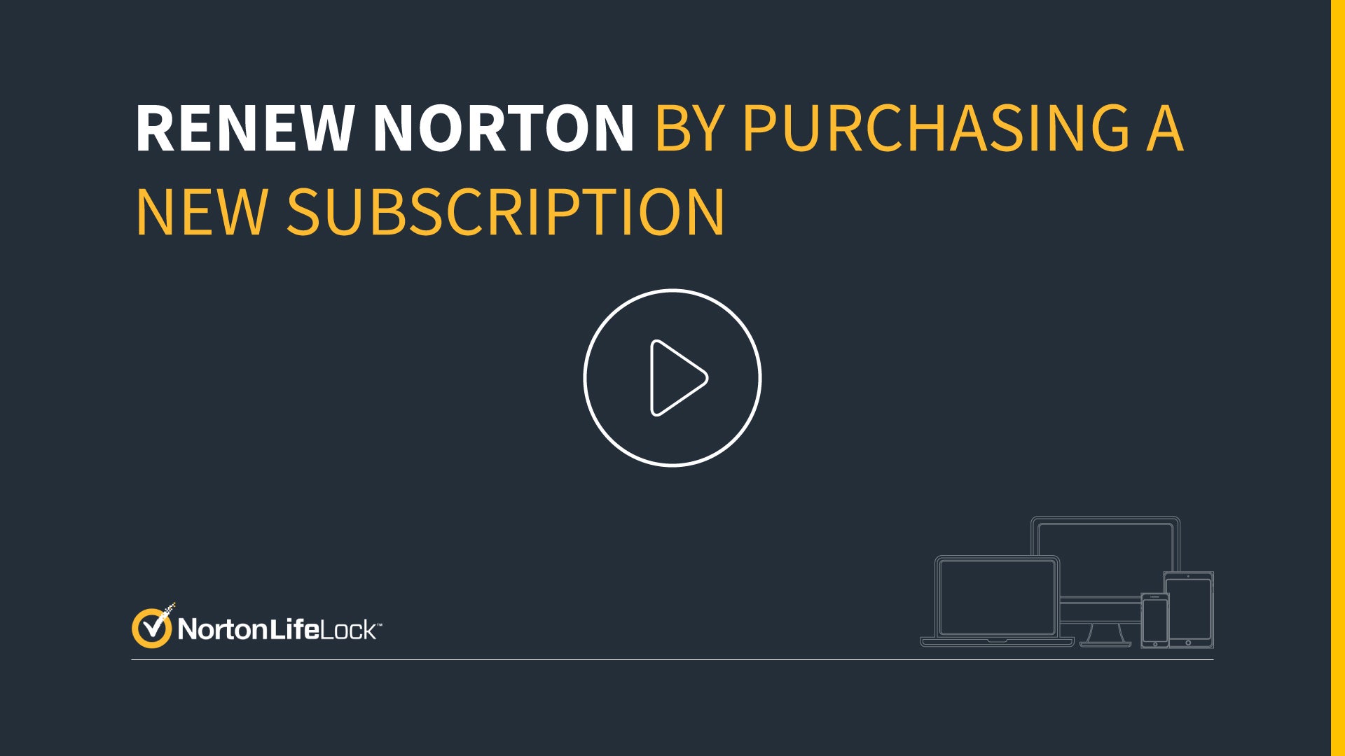 Activación o renovación de la suscripción a Norton